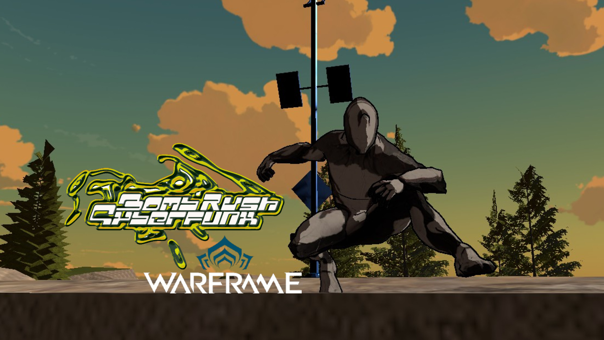 Excalibur from Warframe Mod for Bomb Rush Cyberfunk | BRC Mods