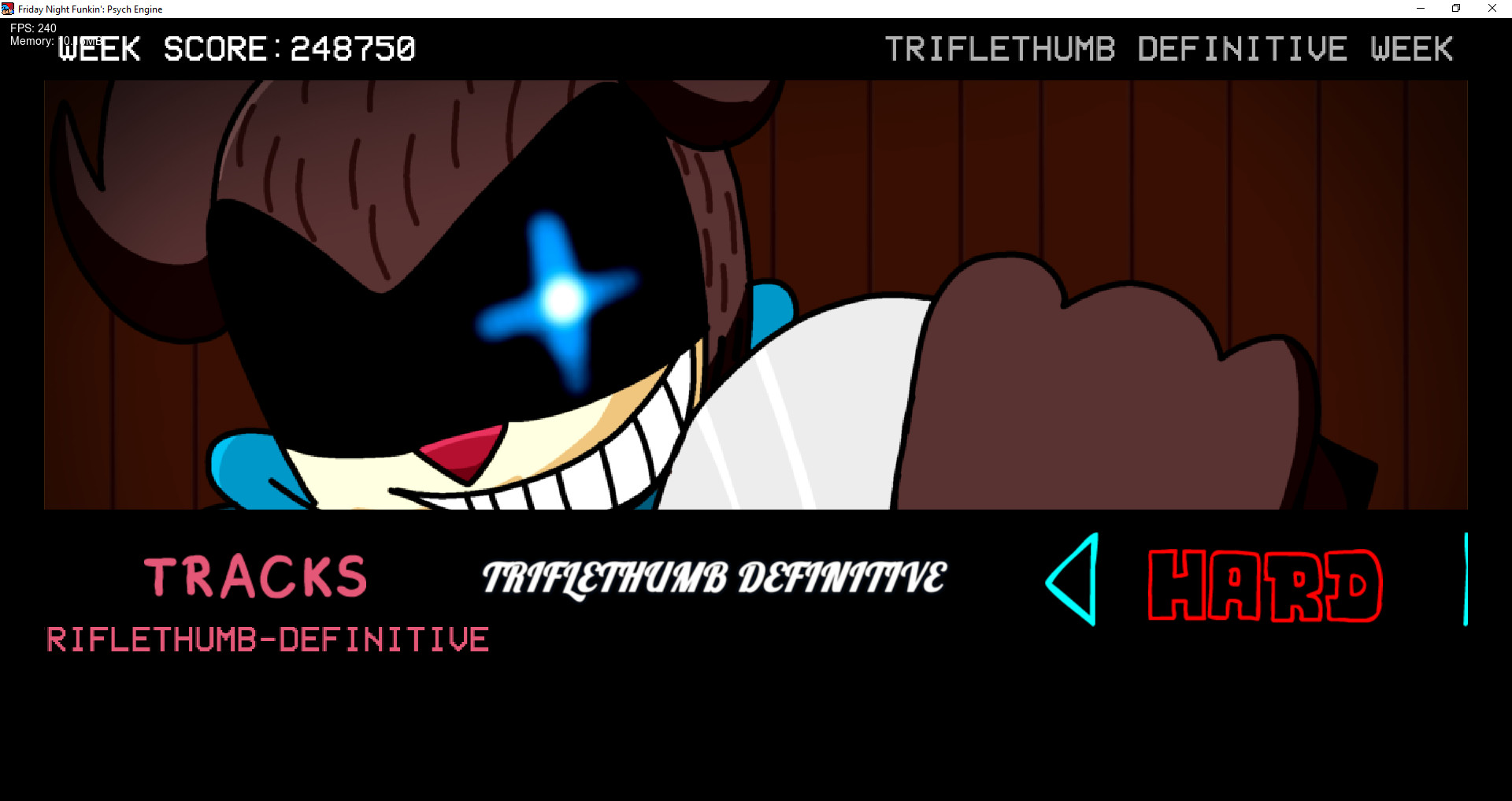 Triflethumb V2 Reset Chart Mod for Friday Night Funkin' | FNF Mods