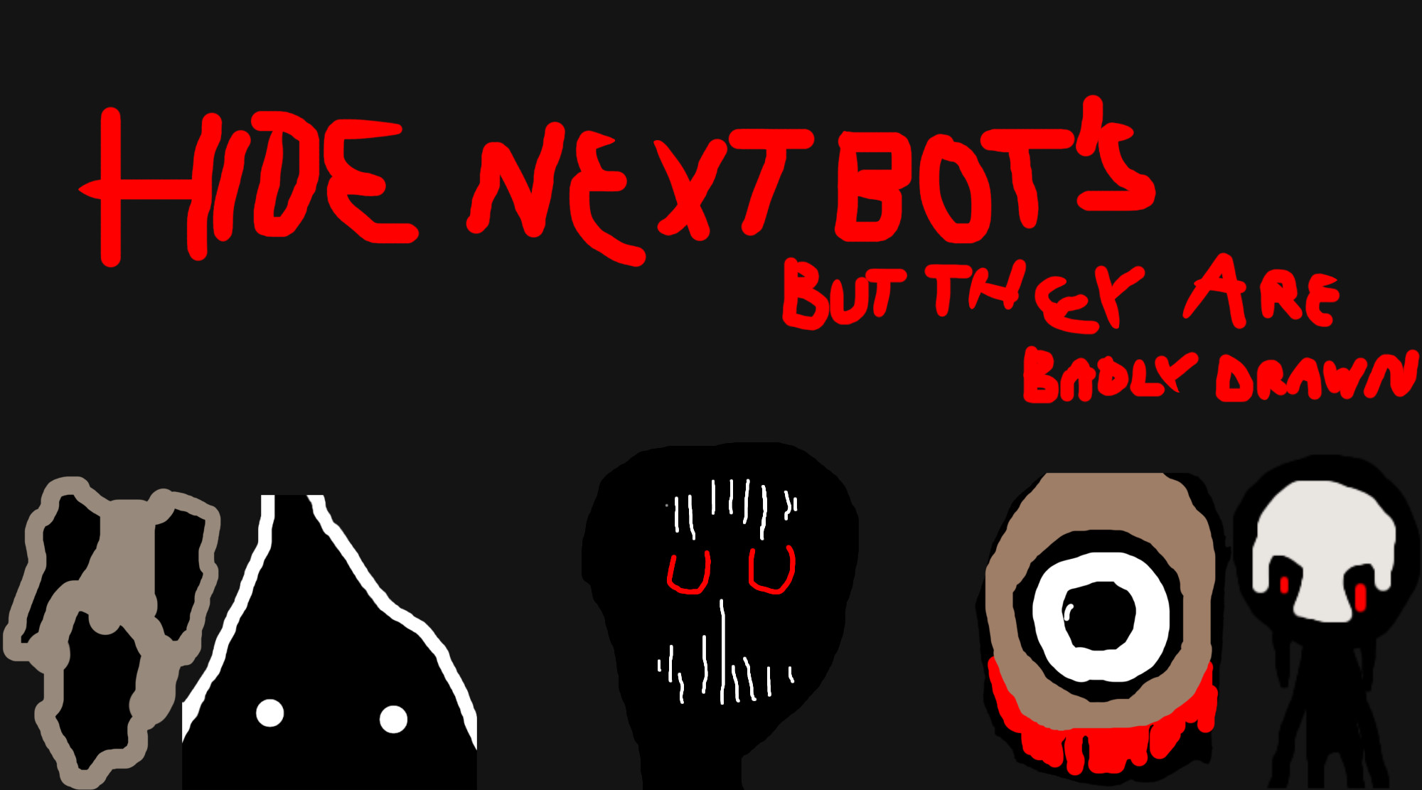 HIDE Nextbot's But They Are Badly Drawn Mod for Garry's Mod | GMod Mods