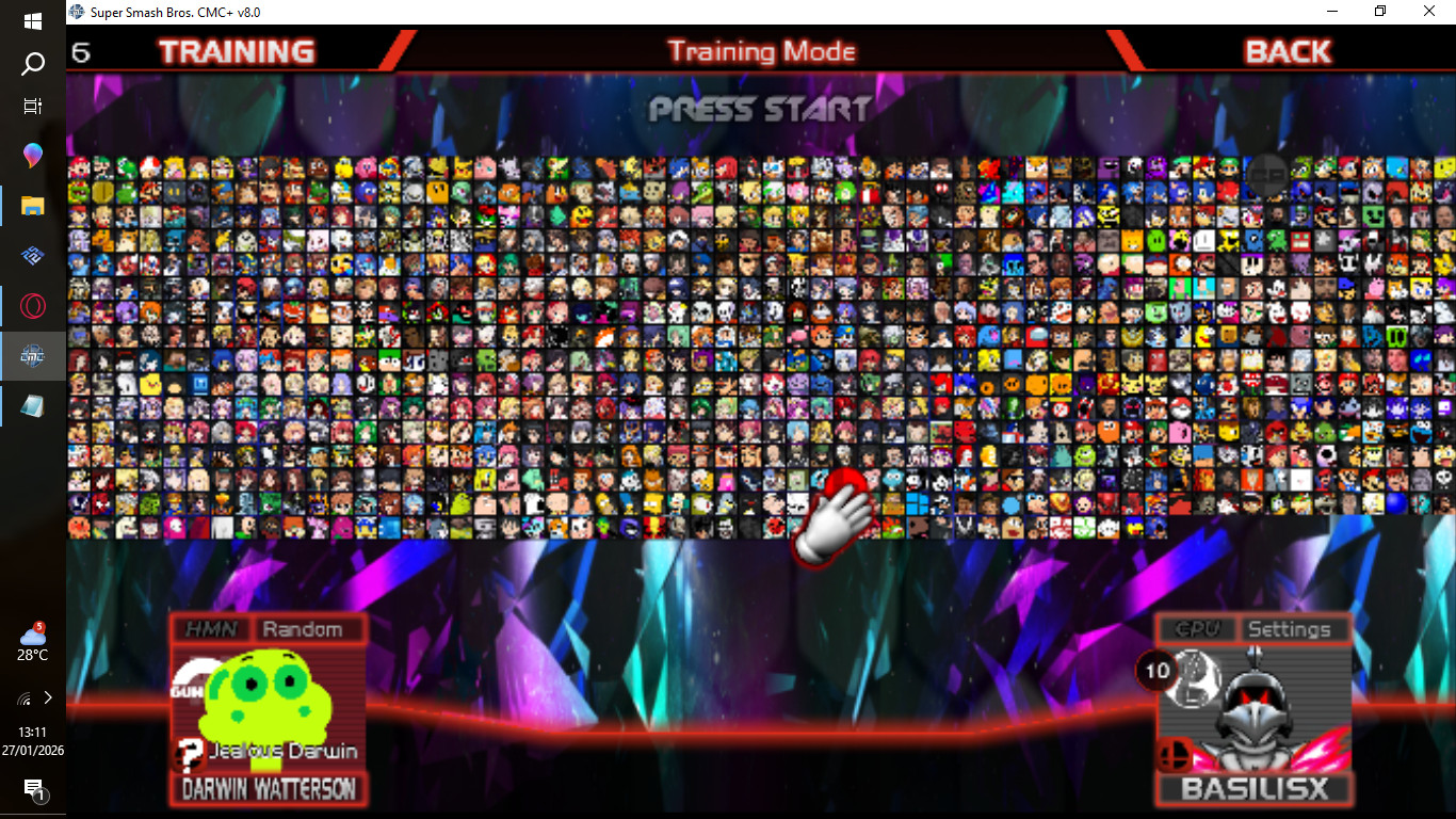 True Palettes for darwin Mod for Super Smash Bros. Crusade | SSBC Mods