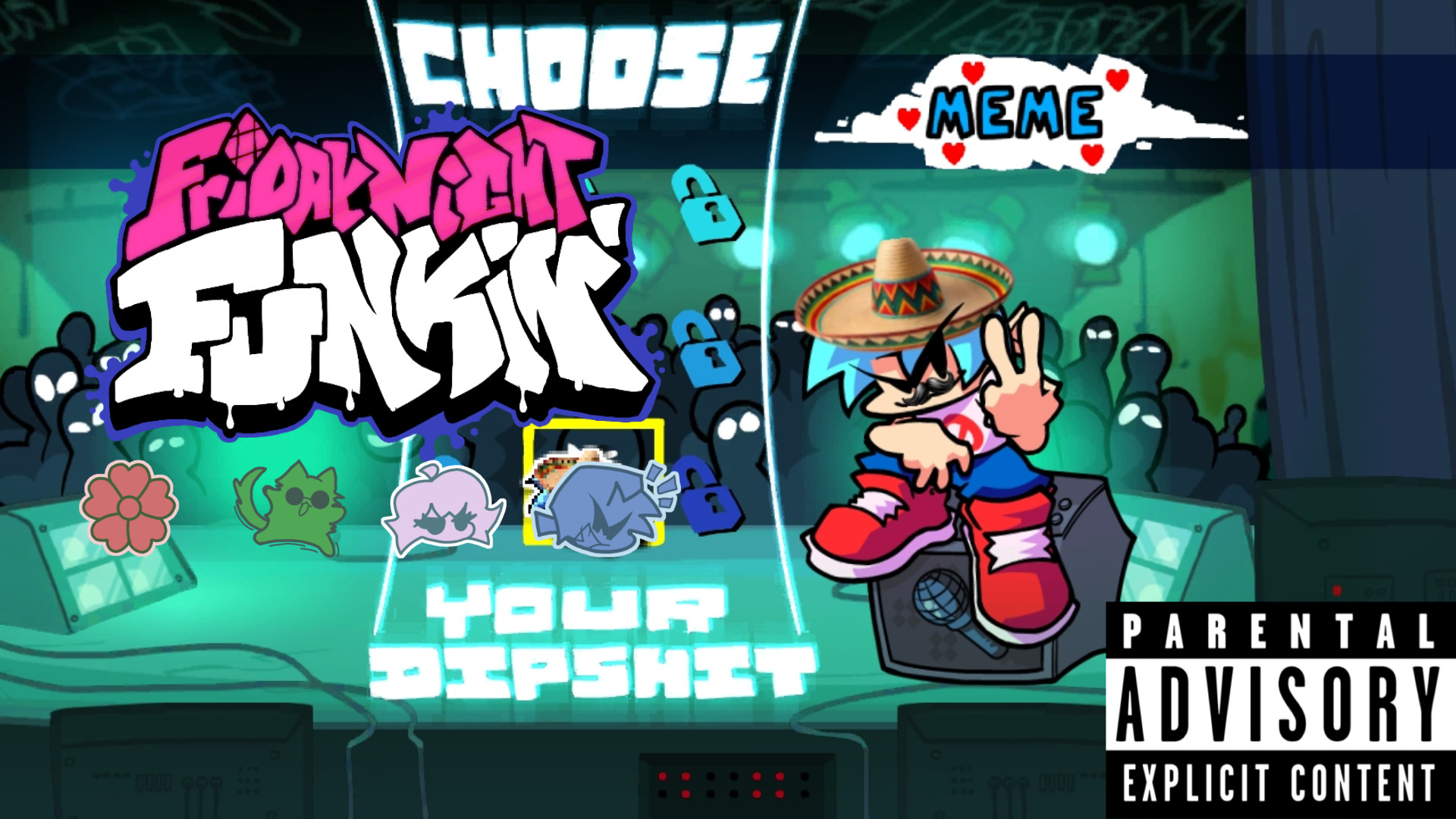 Meme Collection Playable [V-slice] Mod for Friday Night Funkin' | FNF Mods