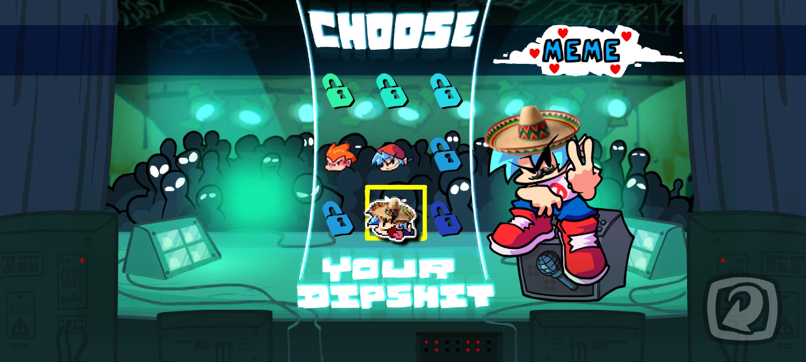 Meme Collection Playable [V-slice] Mod for Friday Night Funkin' | FNF Mods