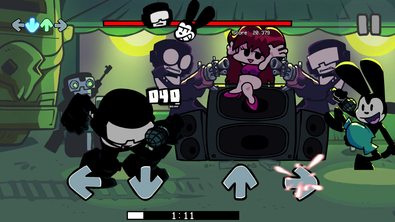 Oswald as bf V-SLICE Mod for Friday Night Funkin' | FNF Mods