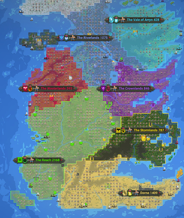 Map of Westeros and Essos(Custom Onomastics) Mod for WorldBox ...