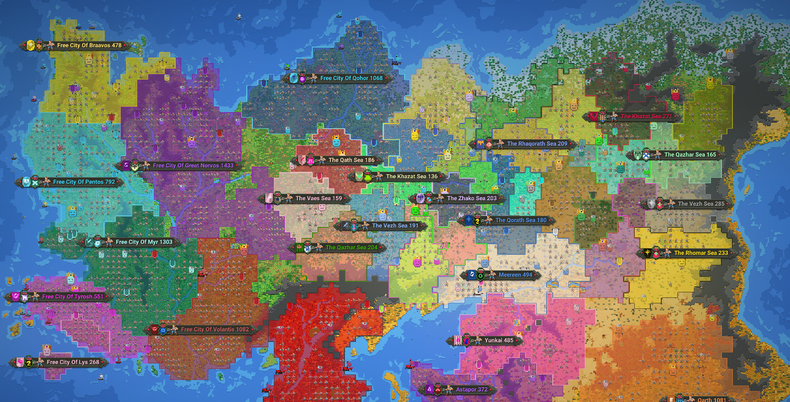 Map of Westeros and Essos(Custom Onomastics) Mod for WorldBox ...