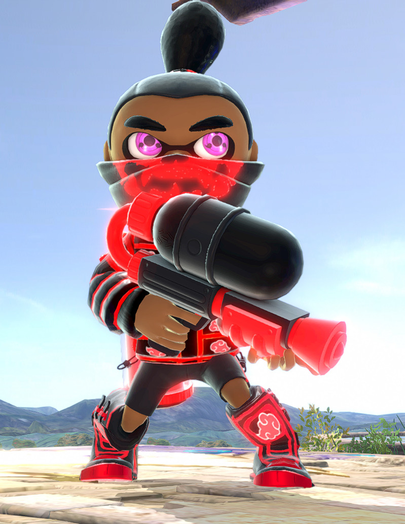 Inkling - Akatsuki OutFit Mod for Super Smash Bros. Ultimate | SSBU Mods