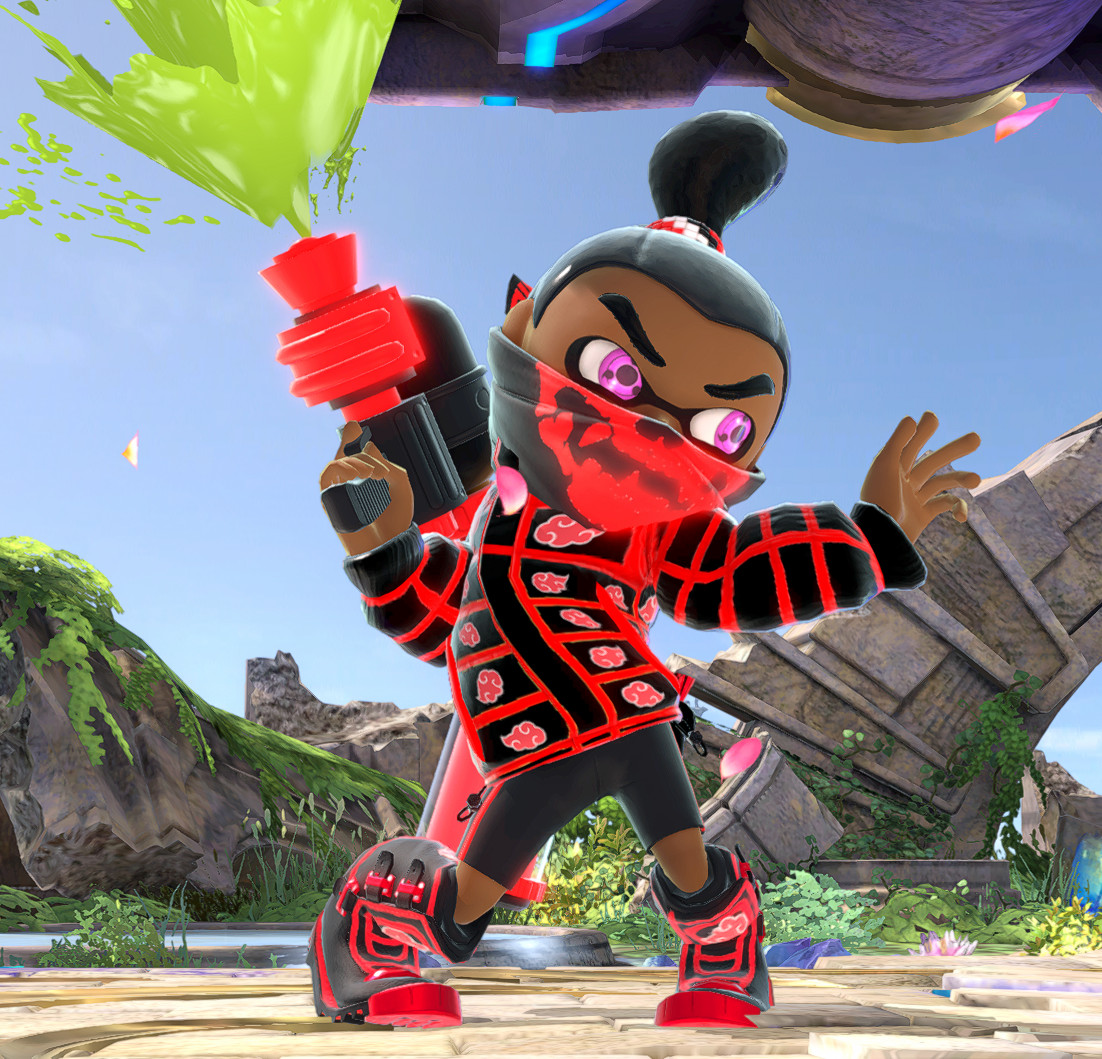 Inkling - Akatsuki OutFit Mod for Super Smash Bros. Ultimate | SSBU Mods