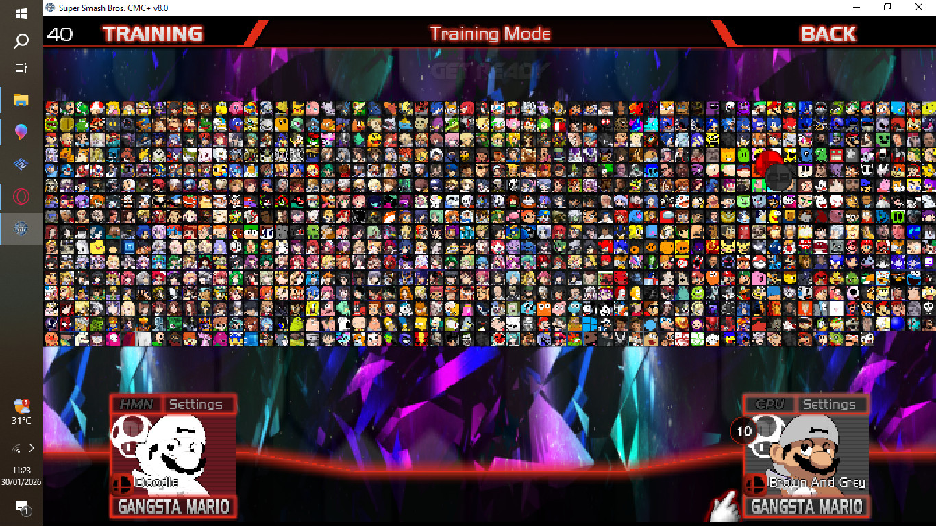 True Palettes For Gangsta Mario Mod for Super Smash Bros. Crusade ...