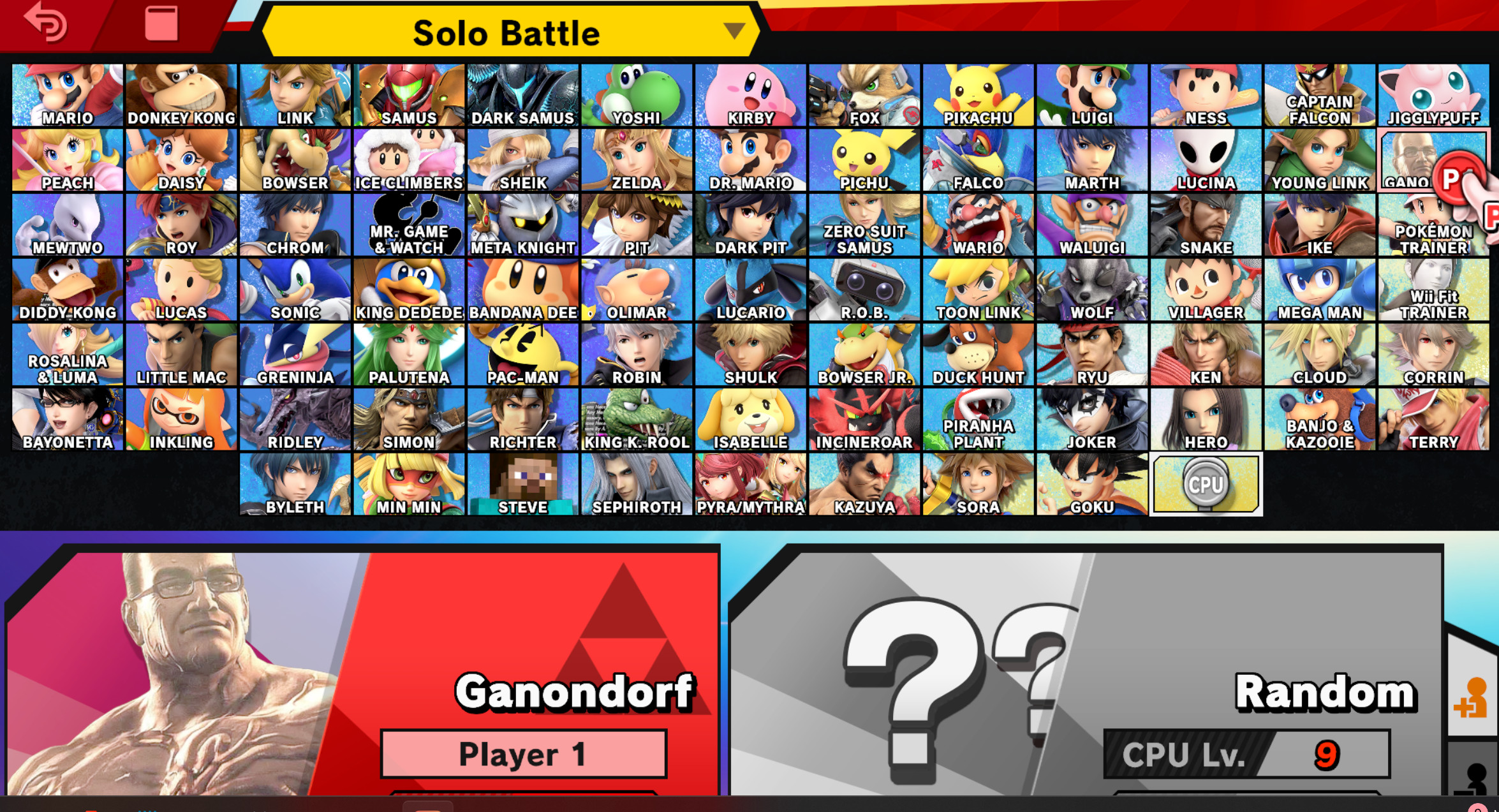 Senator Arm strong mgr Mod for Super Smash Bros. Ultimate | SSBU Mods