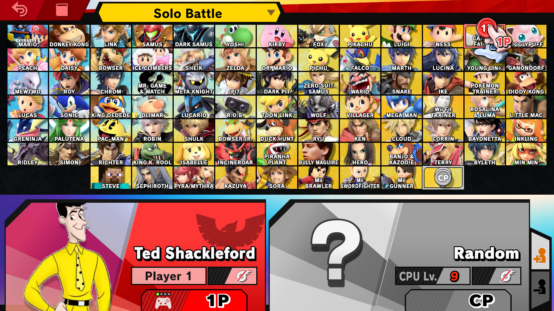 The Man With The Yellow Hat {MOVESET PATCH} Mod for Super Smash Bros ...