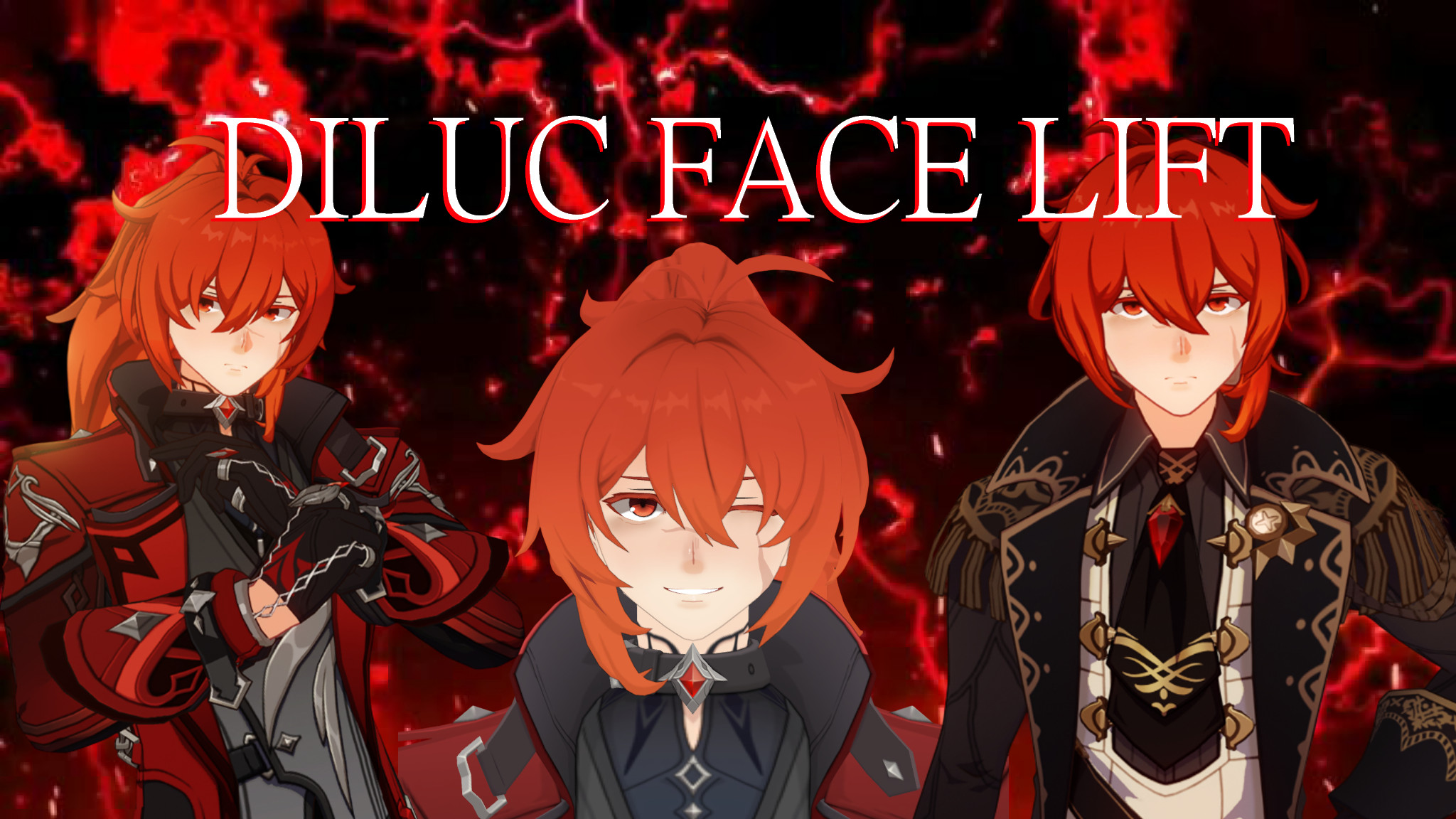 Diluc Face Lift Mod for Genshin Impact | GI Mods