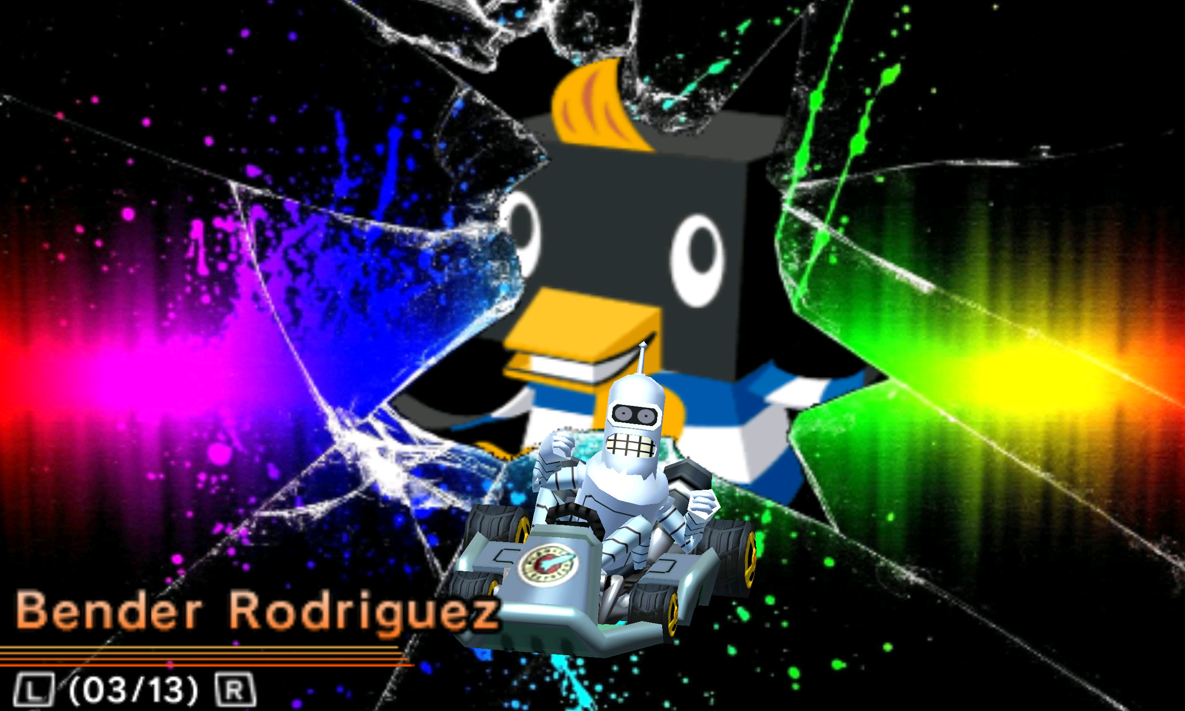 [SENSITIVE CONTENT] Bender Mod for Mario Kart 7 | MK7 Mods