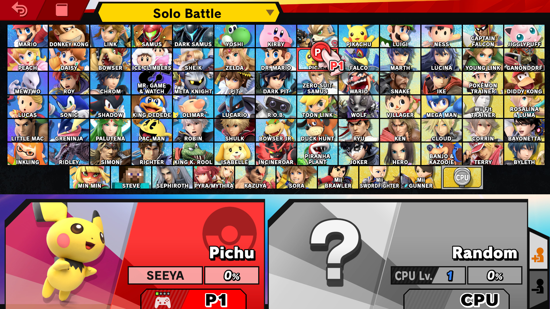 Pichu Alternative Melee Ui Mod for Super Smash Bros. Ultimate | SSBU Mods