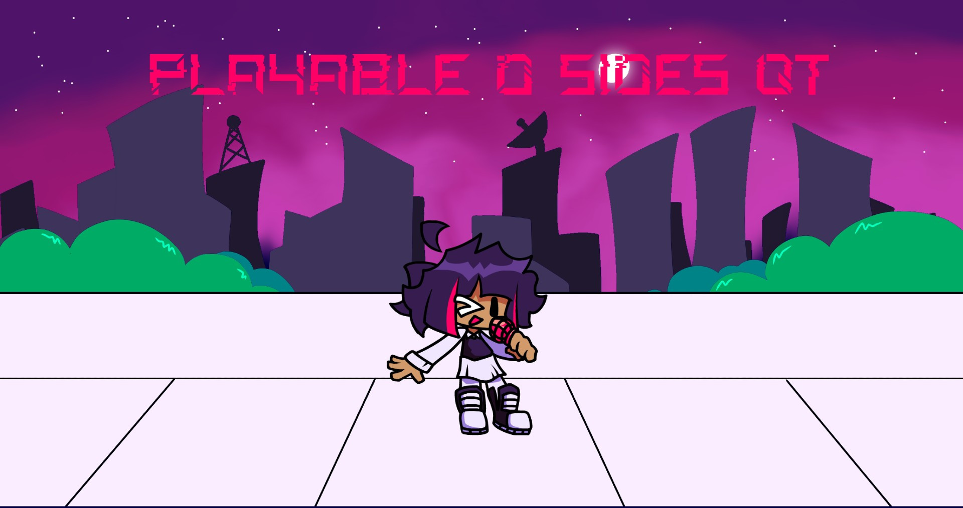 Playable D Sides QT Mod for Friday Night Funkin' | FNF Mods
