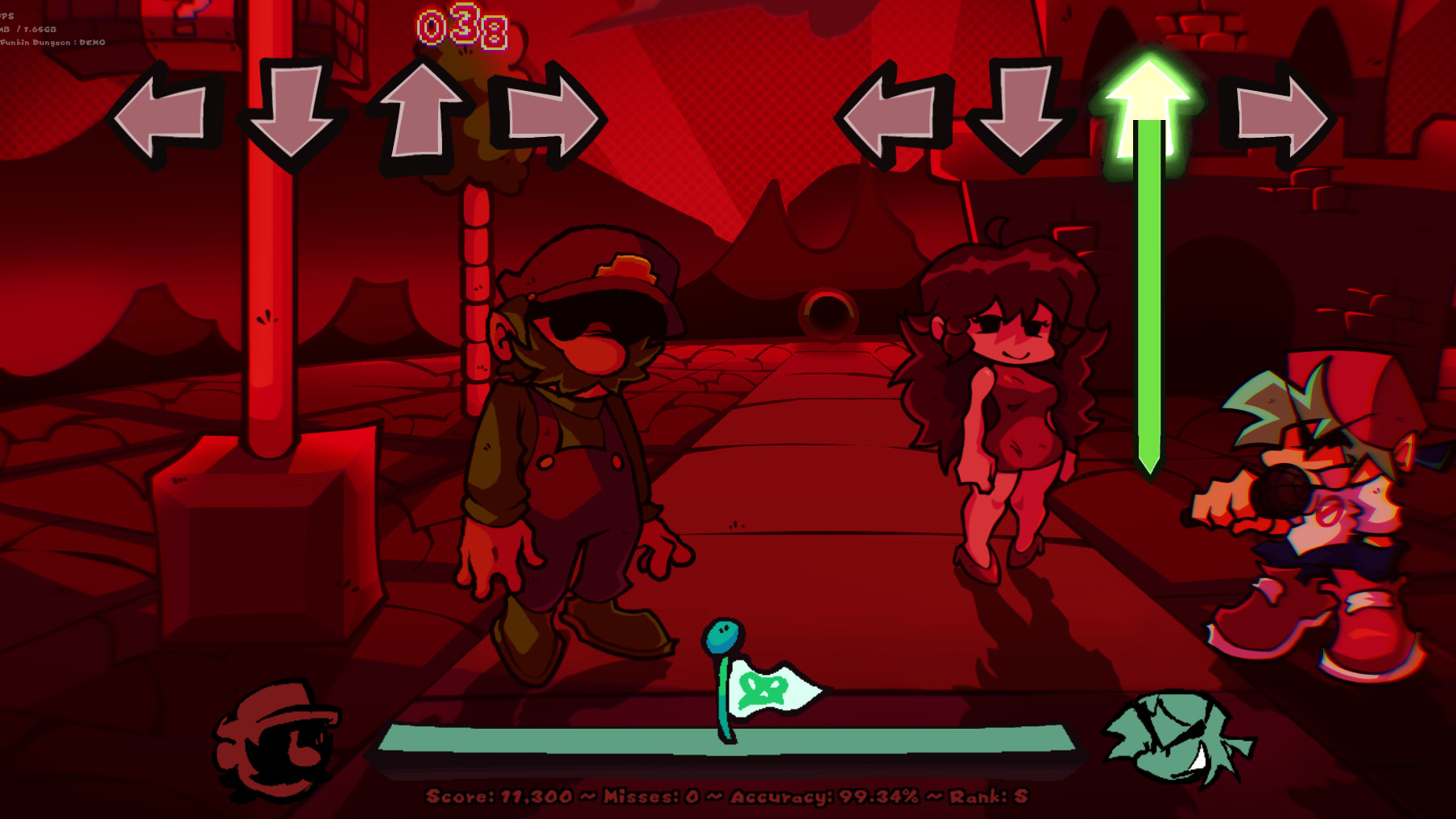 Mario's Funkin' Dungeon | DEMO Mod for Friday Night Funkin' | FNF Mods