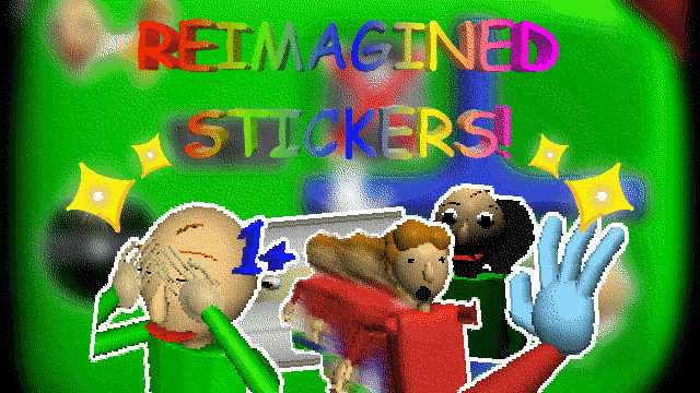 (0.14.X) Reimagined Stickers Mod for Baldi's Basics | Baldi Mods