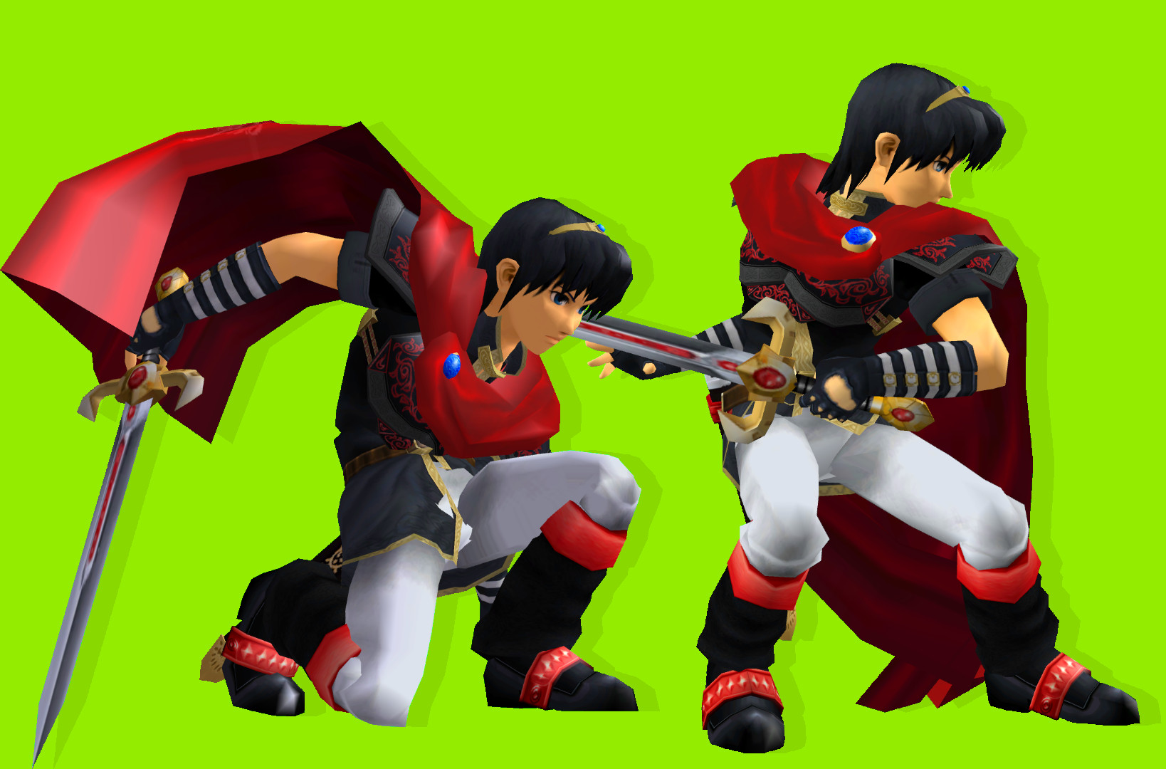 Black/Red Marth (Version 2) Mod for Super Smash Bros. Melee | SSBM Mods