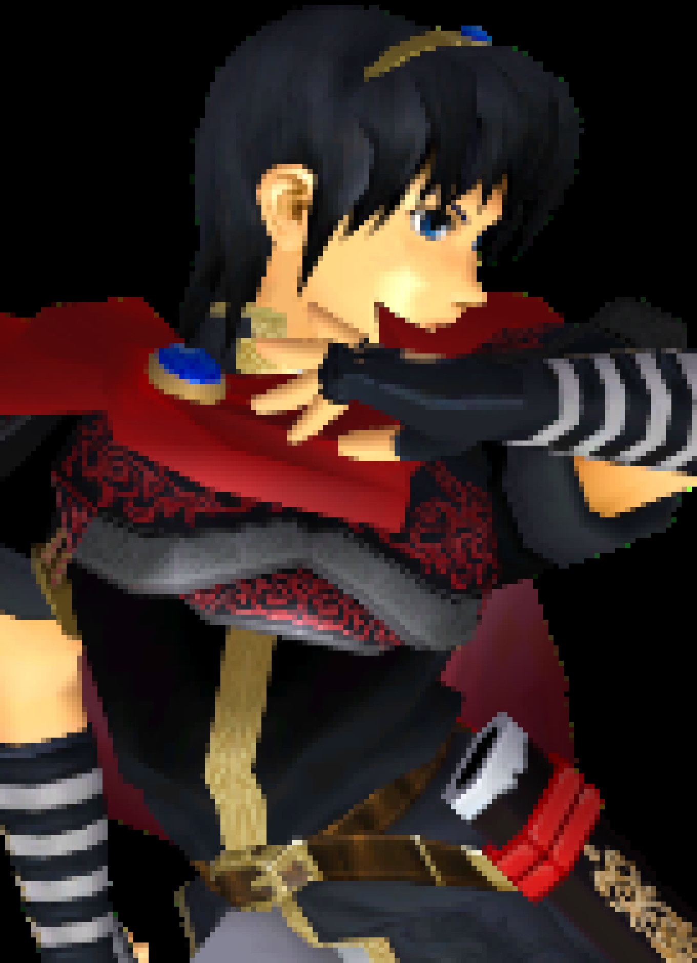 Black/Red Marth (Version 2) Mod for Super Smash Bros. Melee | SSBM Mods
