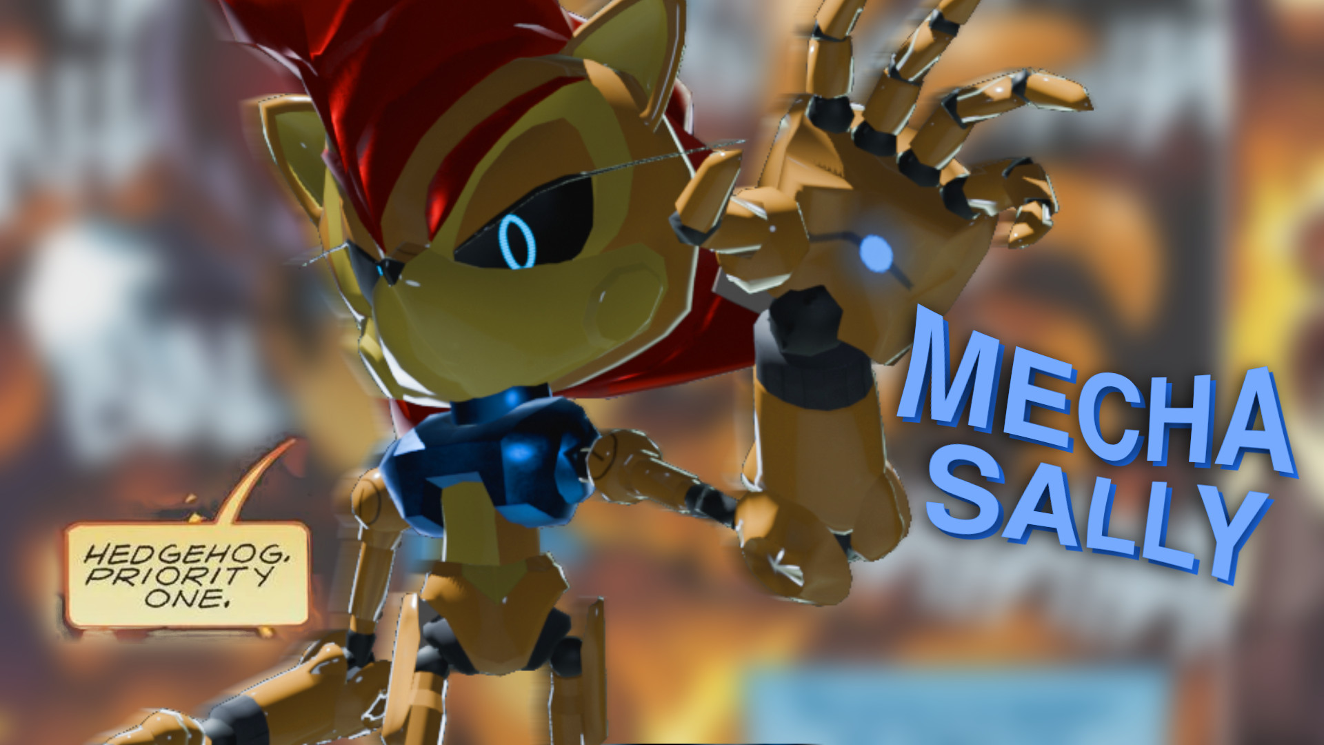 Mecha Sally over Metal Sonic (AI) Mod for Sonic Racing: CrossWorlds ...