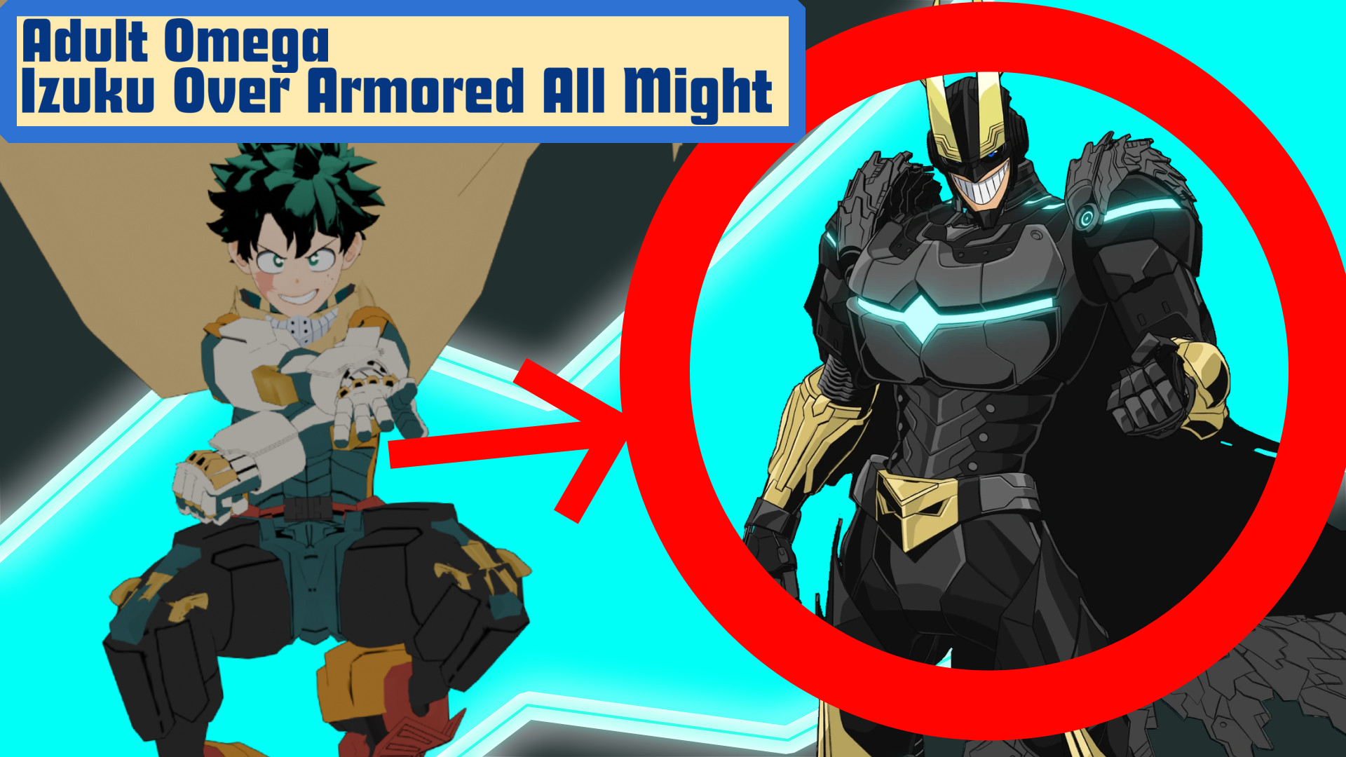 Deku Adult Izuku Midoriya Omega Suit Over Armored Mod for My Hero Ultra ...