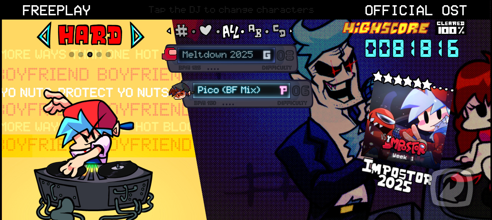 Vs me person Pico (bf mix) Mod for Friday Night Funkin' | FNF Mods