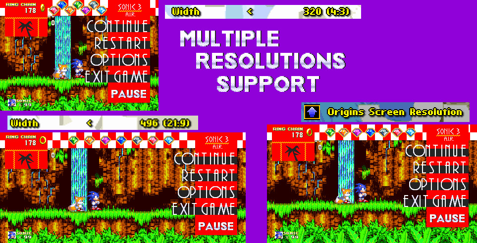 Rafa's S1F & S2A Inspired Pause Menu Mod for Sonic 3 A.I.R. | S3AIR Mods