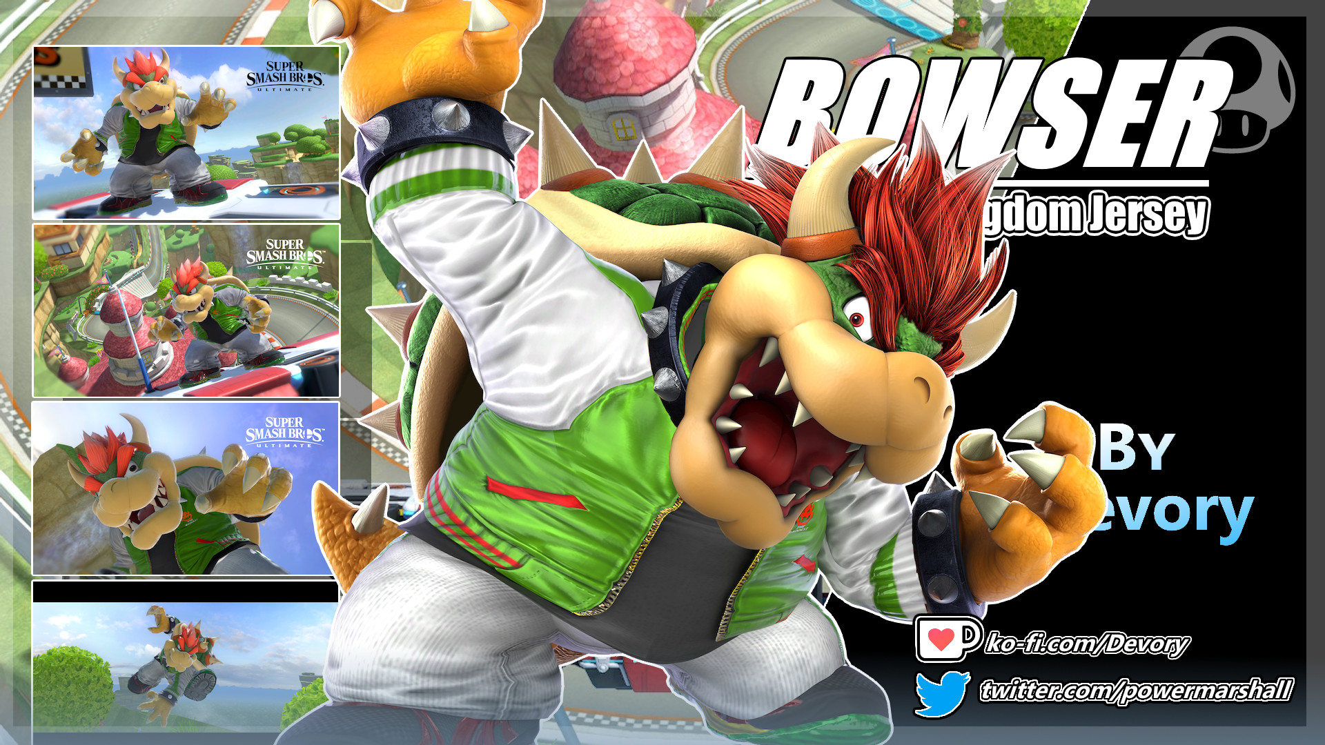 Kingdom Jersey Bowser Mod for Super Smash Bros. Ultimate | SSBU Mods