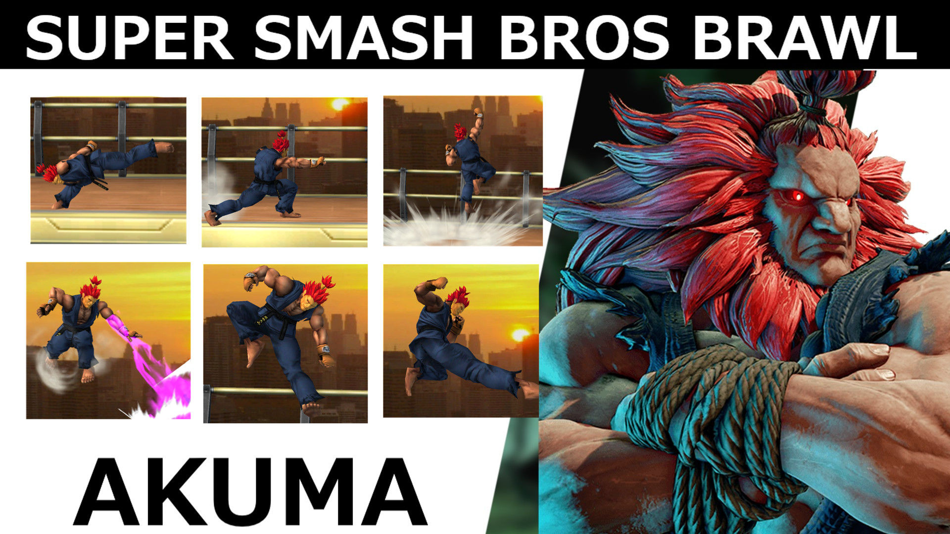 Akuma PSA Pack Mod for Super Smash Bros. Brawl | Brawl Mods