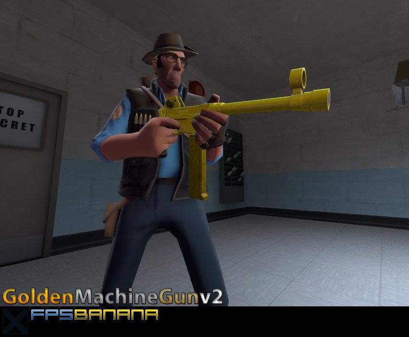 Golden Machine Gun v2 Mod for Team Fortress 2 | TF2 Mods