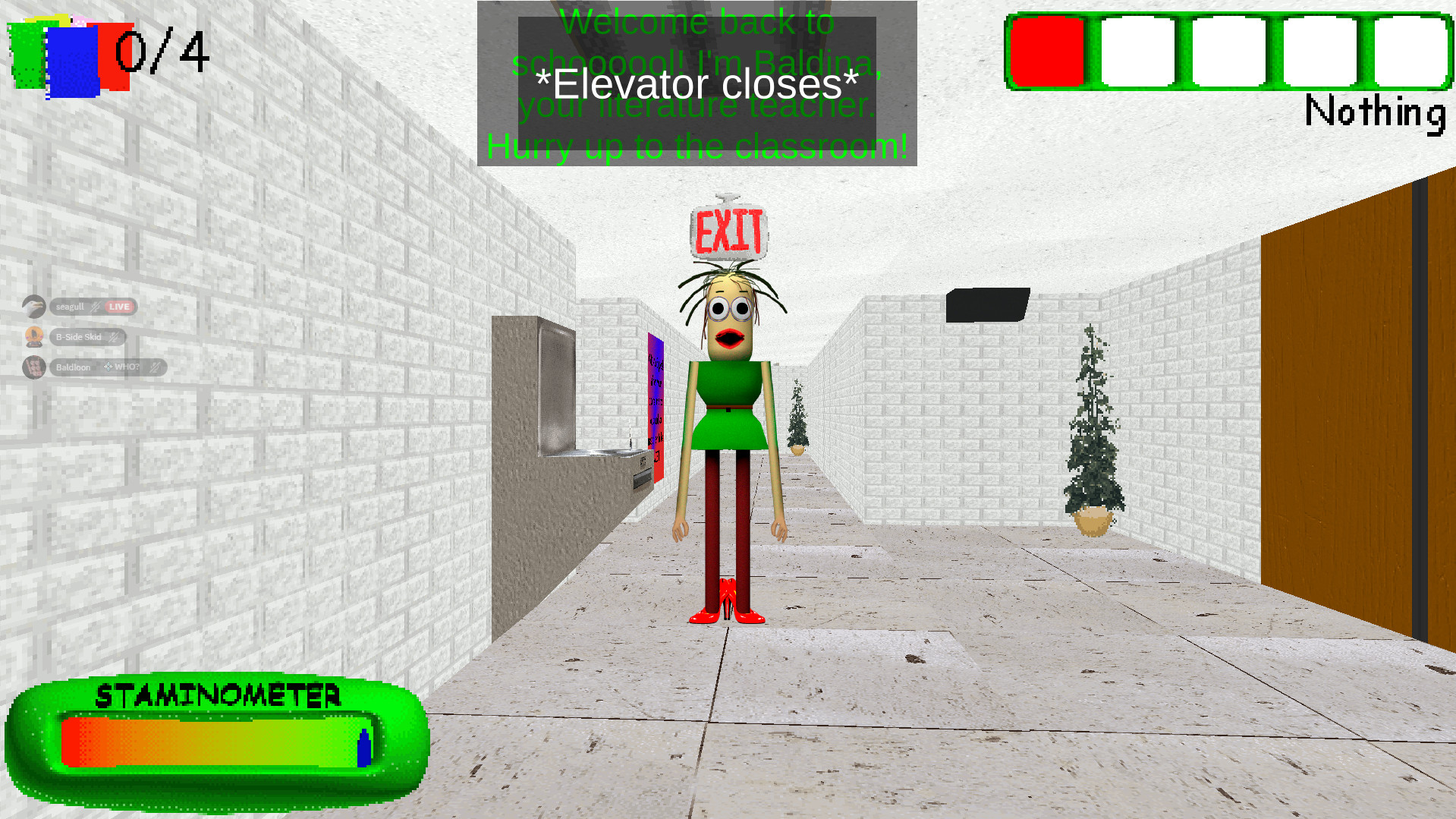 Baldina in BB+ (0.14.X) Mod for Baldi's Basics | Baldi Mods
