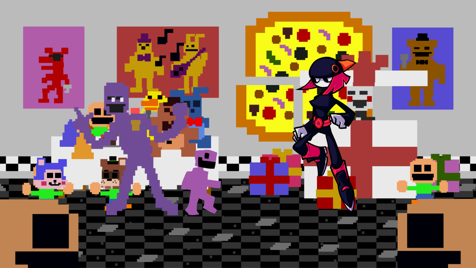 Hotline 024: Pizza Party Mod for Friday Night Funkin' | FNF Mods
