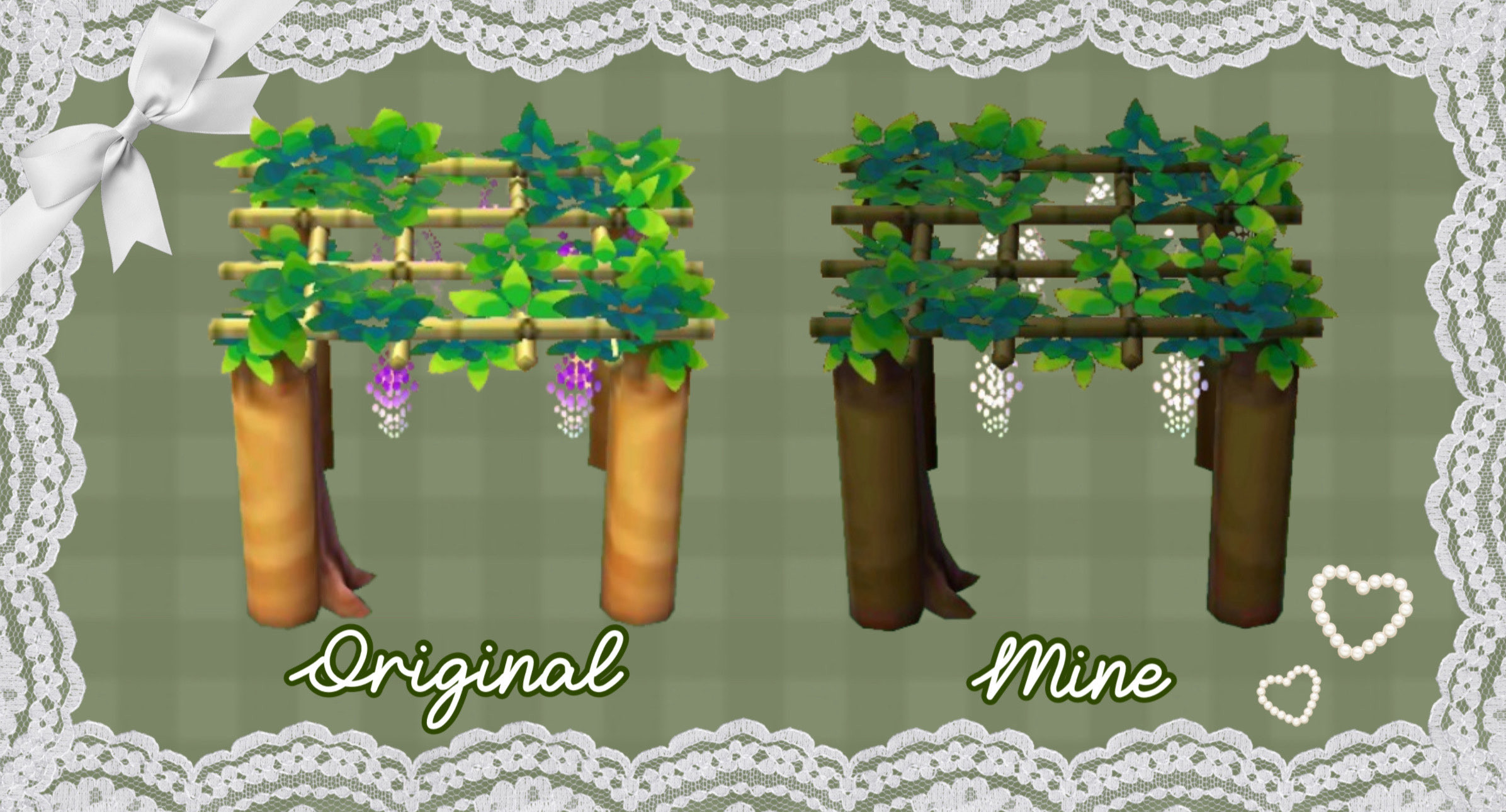 Ethereal Wisteria Trellis ♡ Mod for Animal Crossing: New Leaf | AC:NL Mods