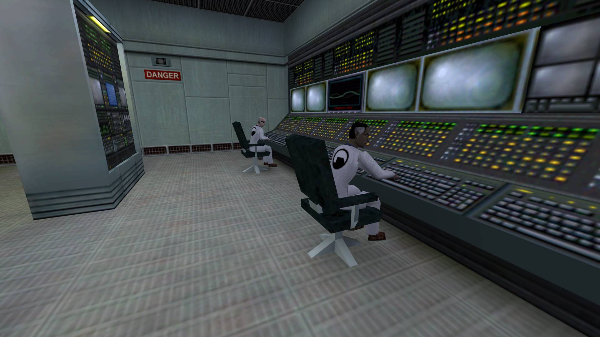 BM icon on the back of scientist Mod for Half-Life | HL Mods