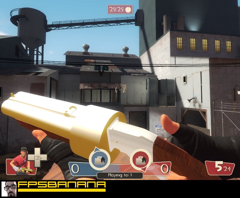 Two Gold Scattergun's Mod for Team Fortress 2 | TF2 Mods