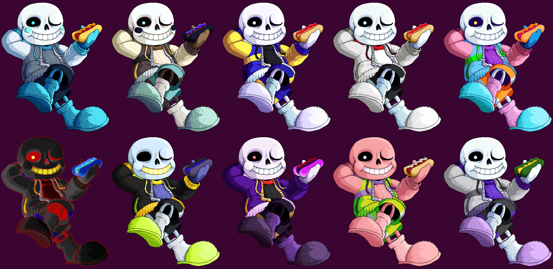 Extra Costumes for Sans! Mod for Super Smash Bros. Crusade | SSBC Mods