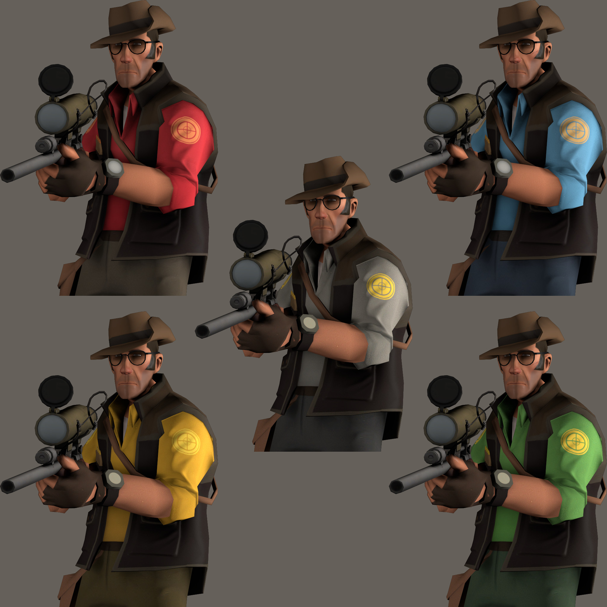 Grub Fortress Class Portraits Mod for Team Fortress 2 Classified ...