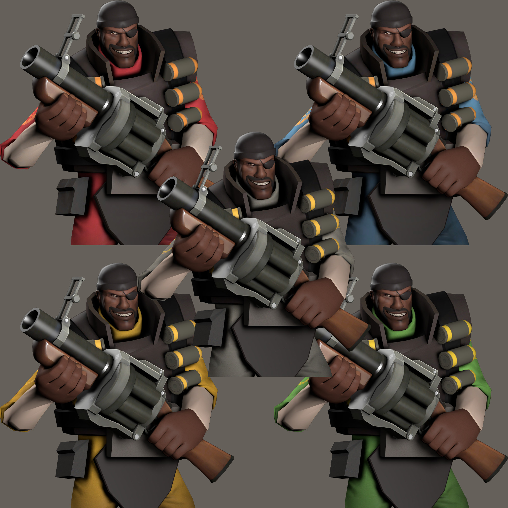 Grub Fortress Class Portraits Mod for Team Fortress 2 Classified ...