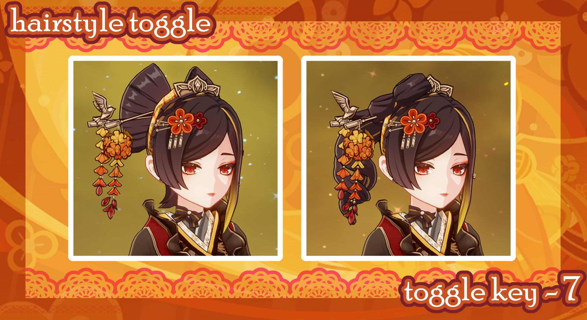 autumn wisteria chiori (5 toggles) Mod for Genshin Impact | GI Mods