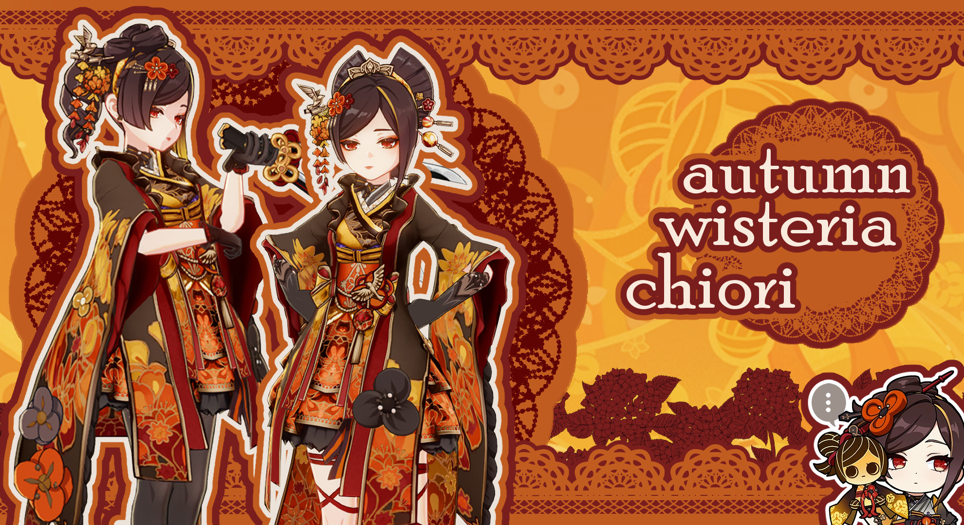 autumn wisteria chiori (5 toggles) Mod for Genshin Impact | GI Mods