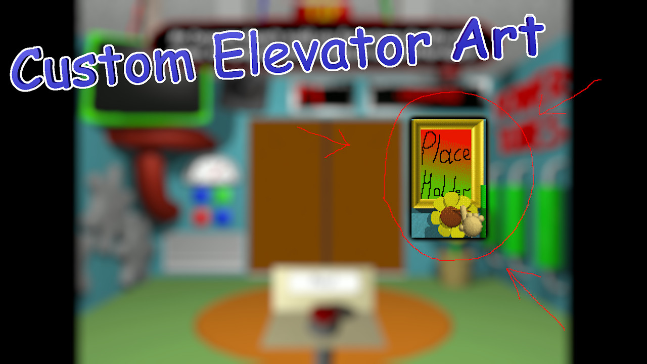 (0.14.X) Custom Elevator Art Mod for Baldi's Basics | Baldi Mods