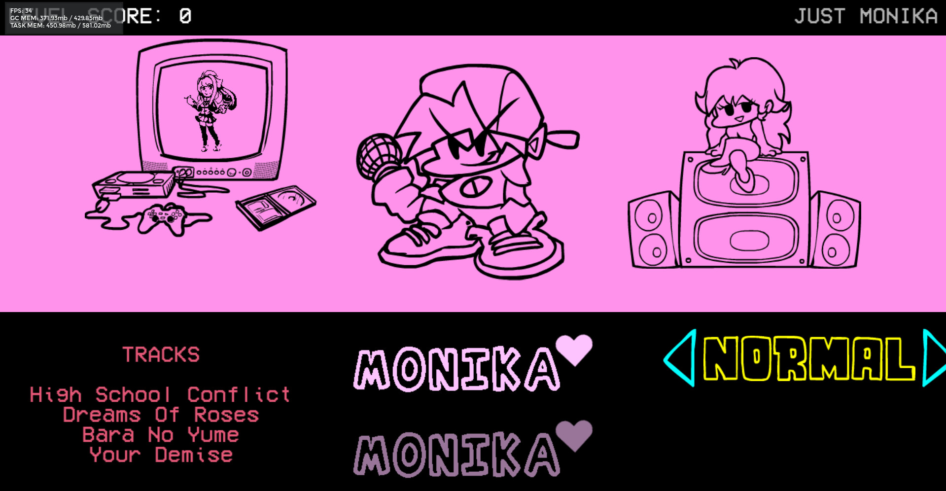 Vs. Monika (V-Slice Port) Mod for Friday Night Funkin' | FNF Mods