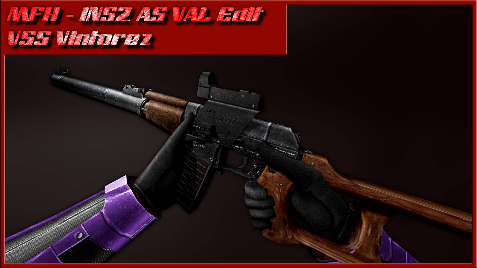 Insurgency AS VAL with VSS stock + Kobra sight Mod for Sven Co-op | SC Mods