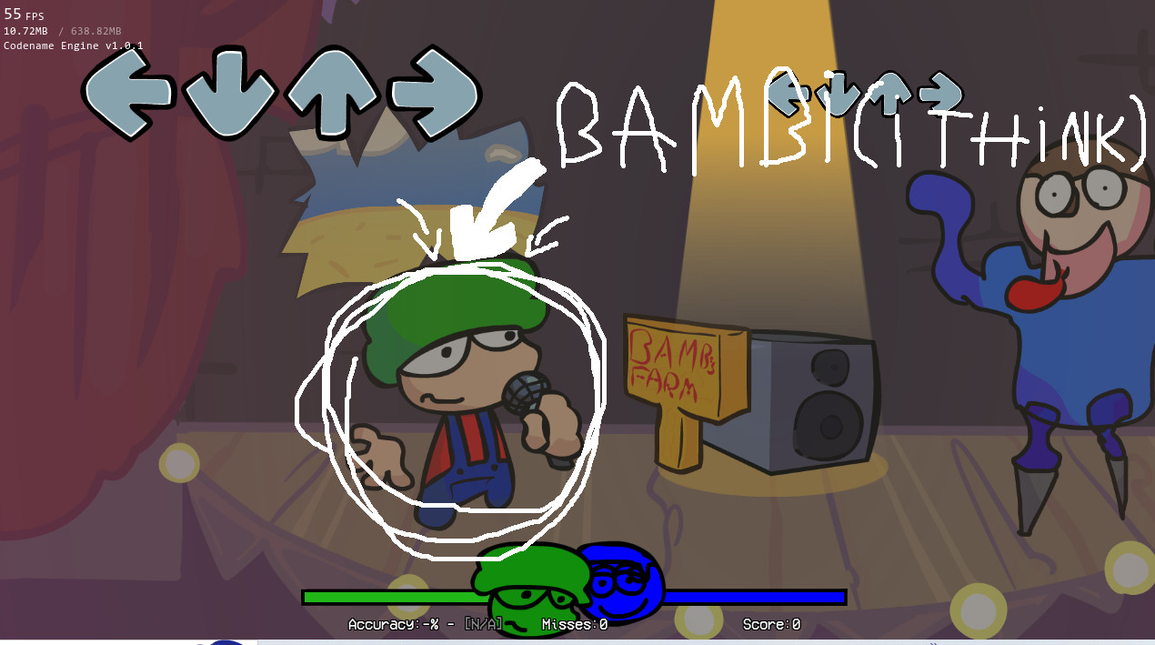 My bambi sprites Mod for Friday Night Funkin' | FNF Mods