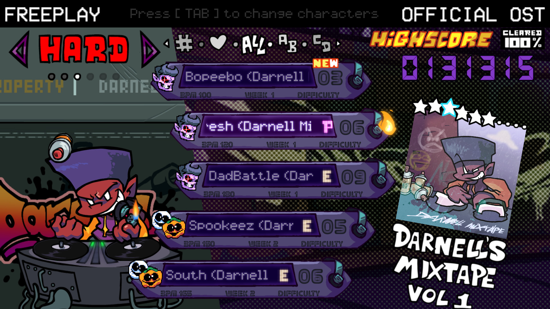 FNF: Darnell's Mixtape 1.0.35 Mod for Friday Night Funkin' | FNF Mods