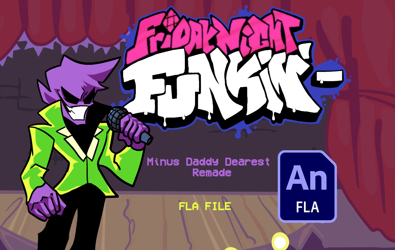 Minus Daddy Dearest FLA Recreation Mod for Friday Night Funkin' | FNF Mods