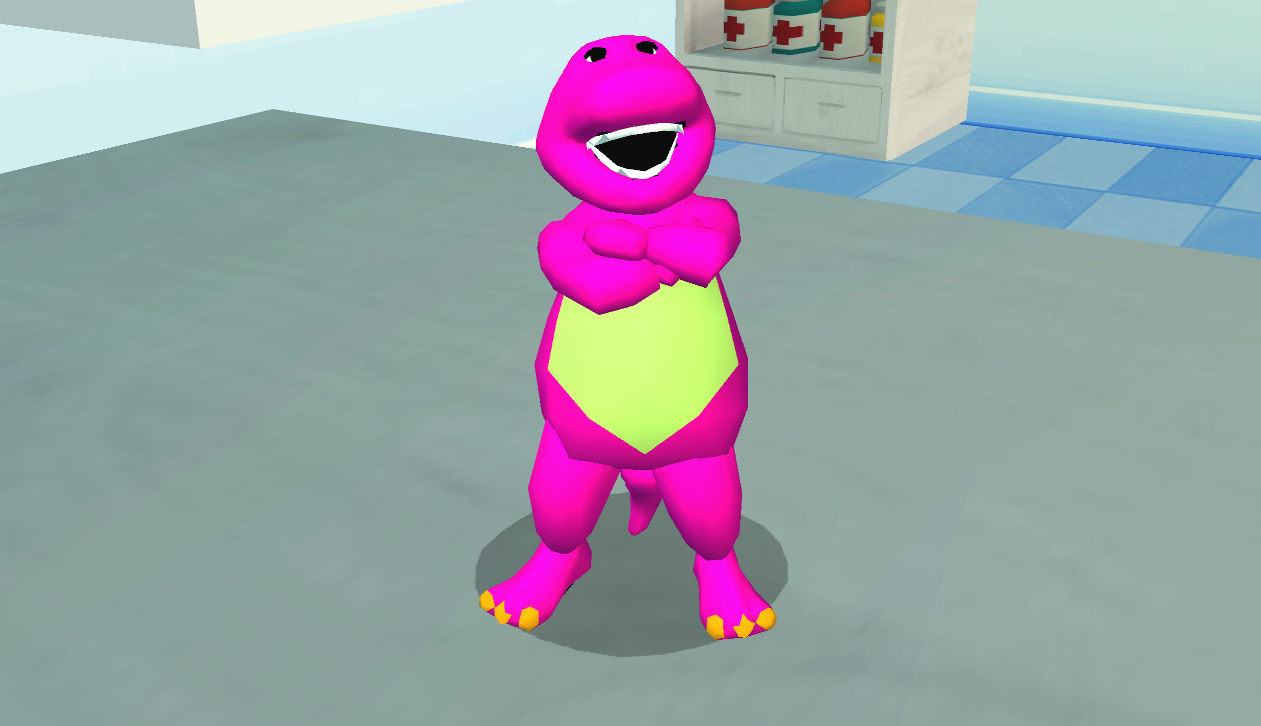 Barney The Dinosaur Over REX Kazuya Mod for Super Smash Bros. Brawl ...