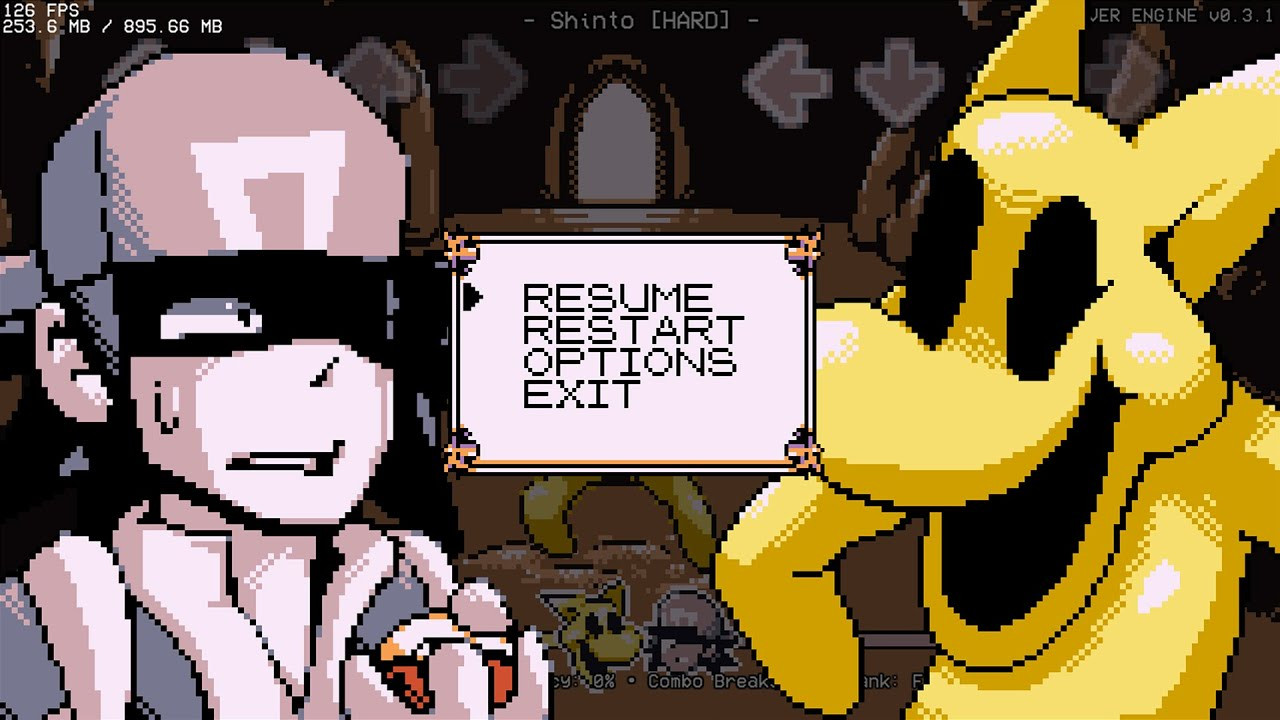 Shiny Shinto CHART Mod for Friday Night Funkin' | FNF Mods