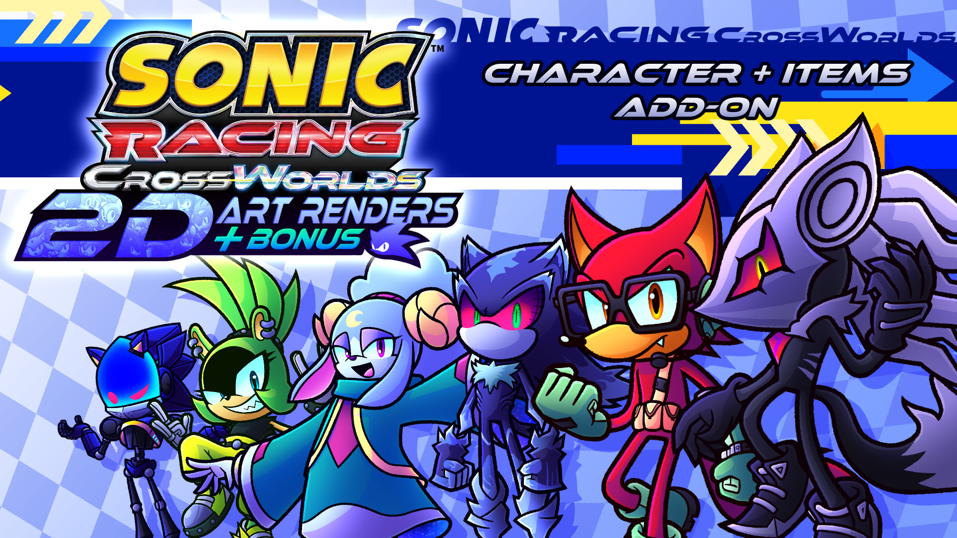 2D Art Renders + Bonus (Add-On) Mod for Sonic Racing: CrossWorlds | SR ...