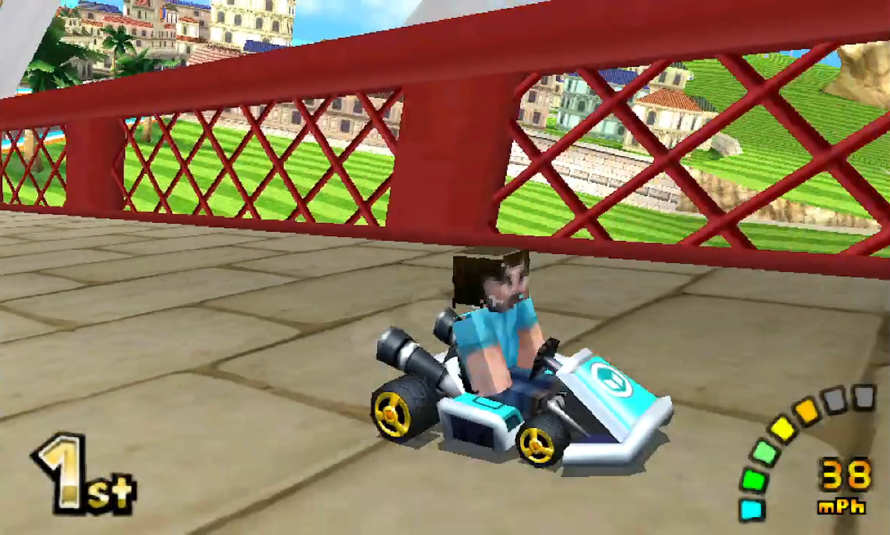 Jack Black as Steve (A Minecraft Movie) Mod for Mario Kart 7 | MK7 Mods