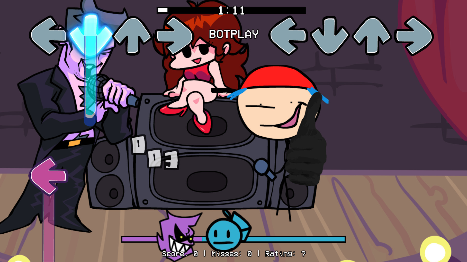 B0YFR1END Boyfriend Reskin Mod for Friday Night Funkin' | FNF Mods